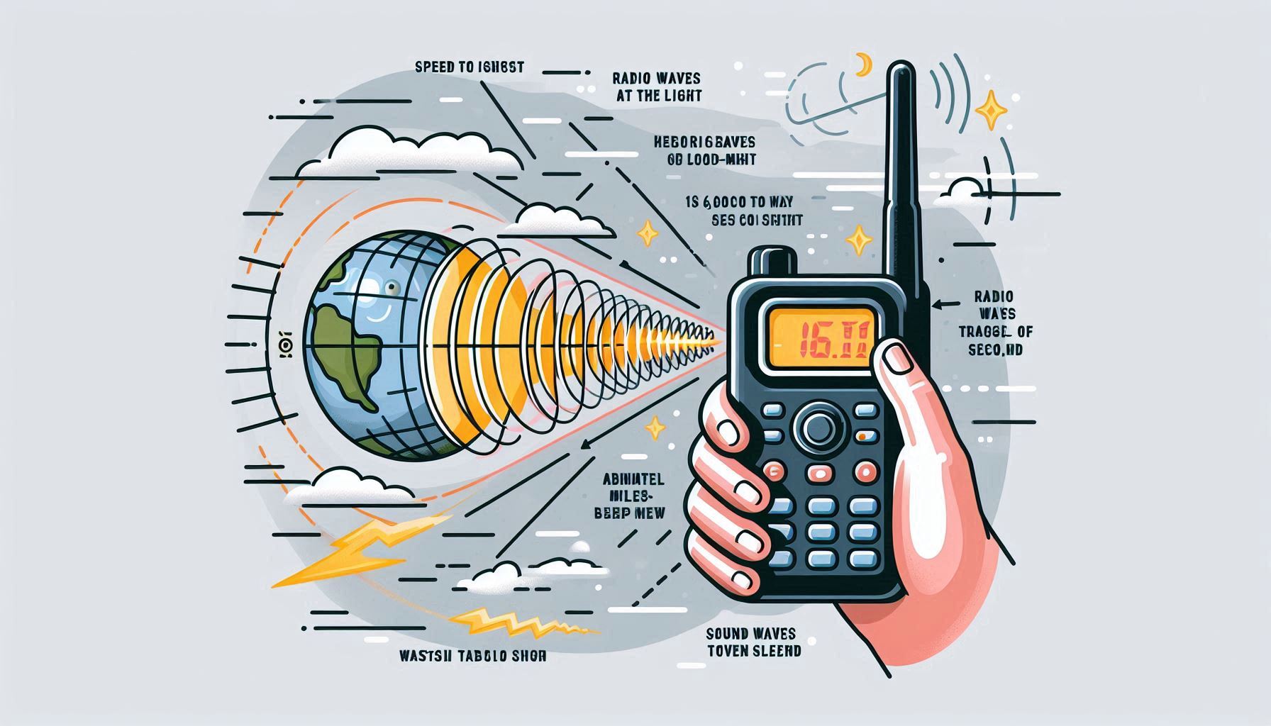 Walkie-talkie fun facts: Radio Waves Travel Fast